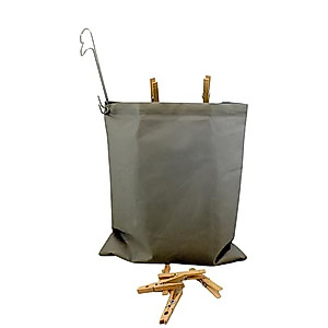 Hanging Laundry Clothespin Bag Indoor Outdoor Holds Up to 200 Standard Size Clothespins