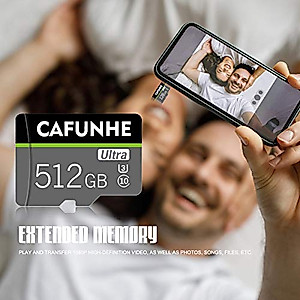 Micro SD Memory Cards 512GB Micro SD Card Full HD Video V10 TF Card 512GB Memory Card High Speed for GOPRO/Smartphone/Tablet/PC/Drone 512GB