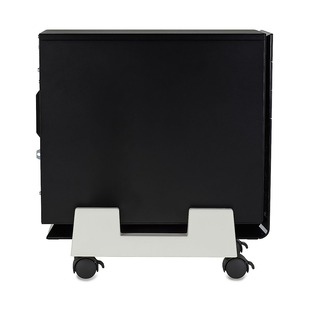 Mount-It! CPU Stand with Wheels, Adjustable Width Computer Cart, Universal Design Fits Desktop PC Tower ATX, Locking Wheels, 6-10.2" Wide 60 Lbs Capacity