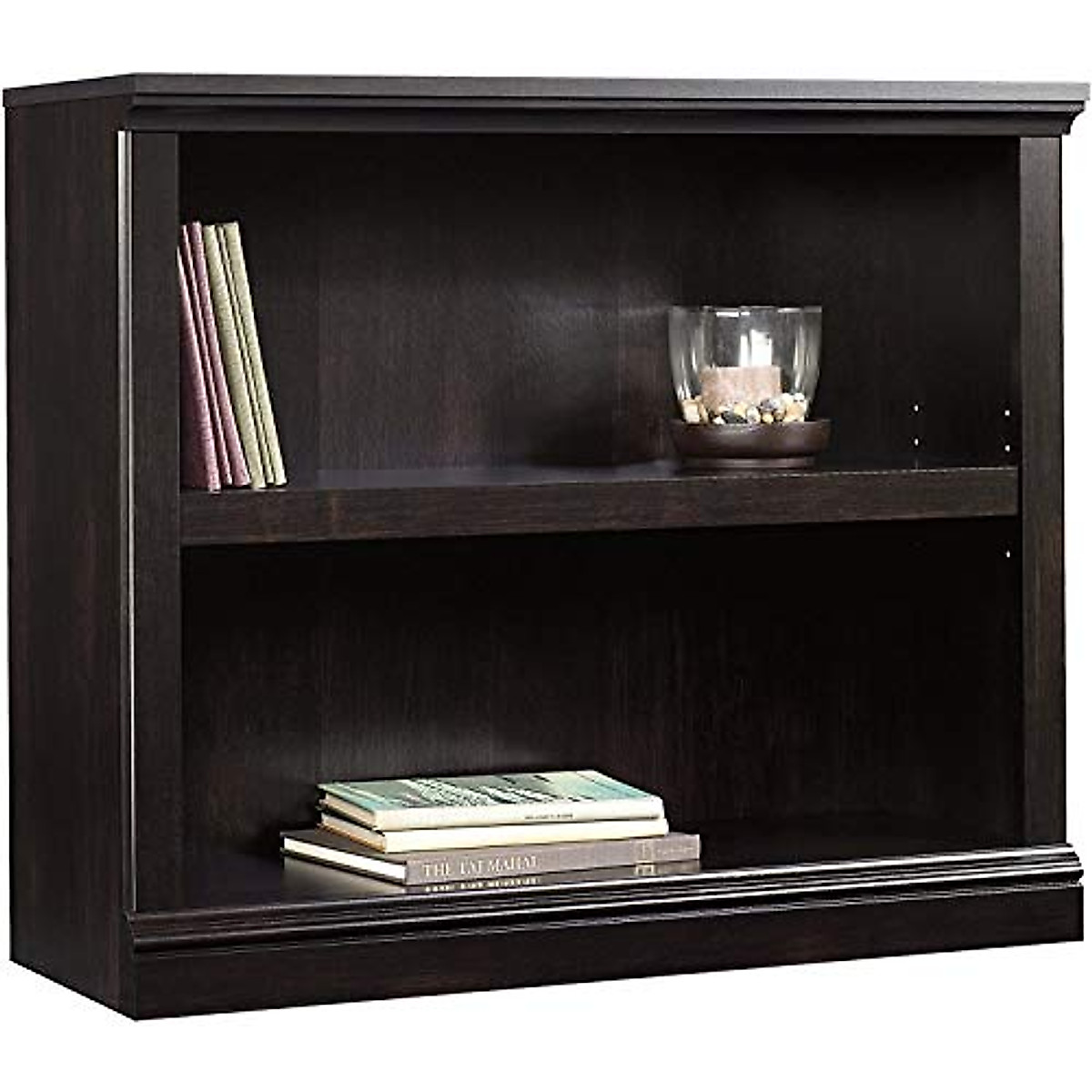 Scranton & Co 2 Shelf Bookcase in Estate Black