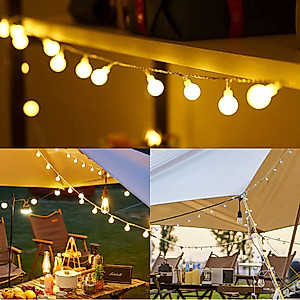 Globe String Lights, 100Led 59FT Fairy Lights Plug in 8 Modes with Remote Control Waterproof Outdoor Indoor String Lights, Fairy Lights for Bedroom, Garden, Party, Wedding, Warm White