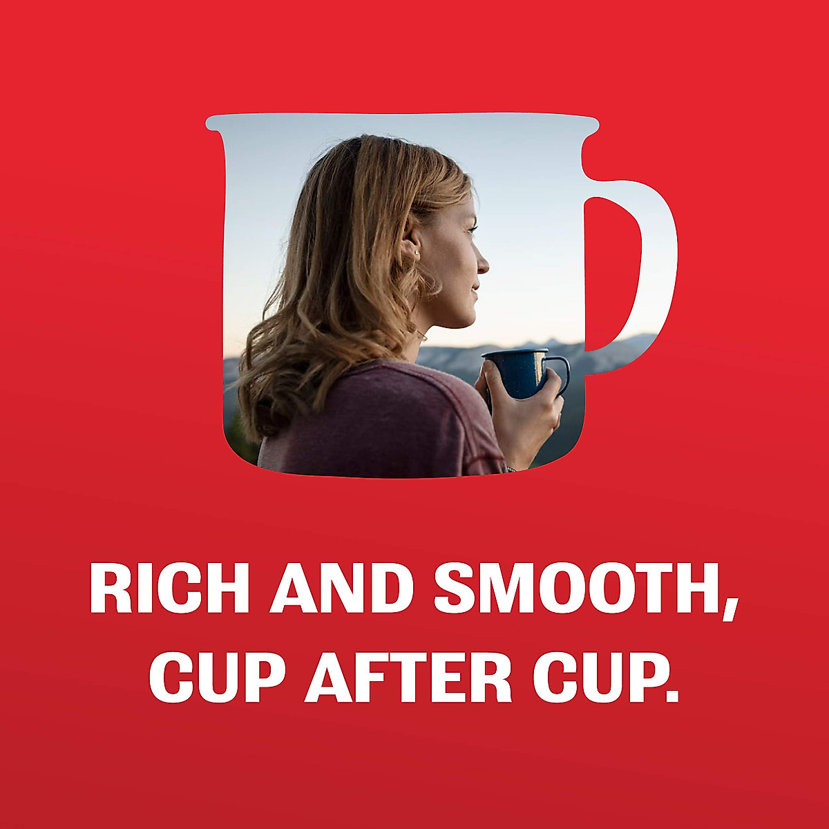 Hills Bros Perfect Balance Ground Coffee, Medium Roast,Full-Bodied Classic Rich Taste, Half the Caffeine, 23 Oz