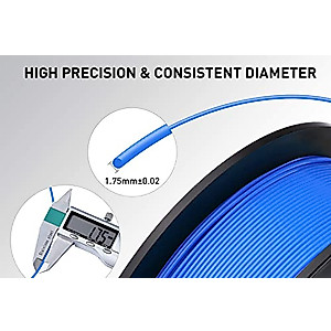 KMNEI 3D Printer Filament 1.75MM PLA Filament 3D Printer Consumables Blue