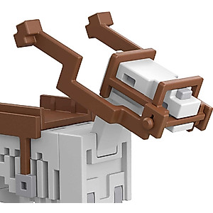 Mattel Minecraft Skeleton Craft-a-Block 2-Pk, Action Figures & Toys to Create, Explore and Survive, Authentic Pixelated Designs, Collectible Gifts for Kids Age 6 Years and Older