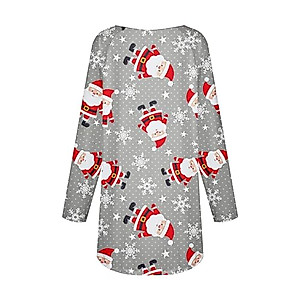 JJHAEVDY Fashion Shirts Sweatshirts for Women Trendy Sweatshirt Loose Fit Fall Outfits Lightweight Tshirts Flannel Shirts Long Sleeve Pullover(2-Light Gray,Large)