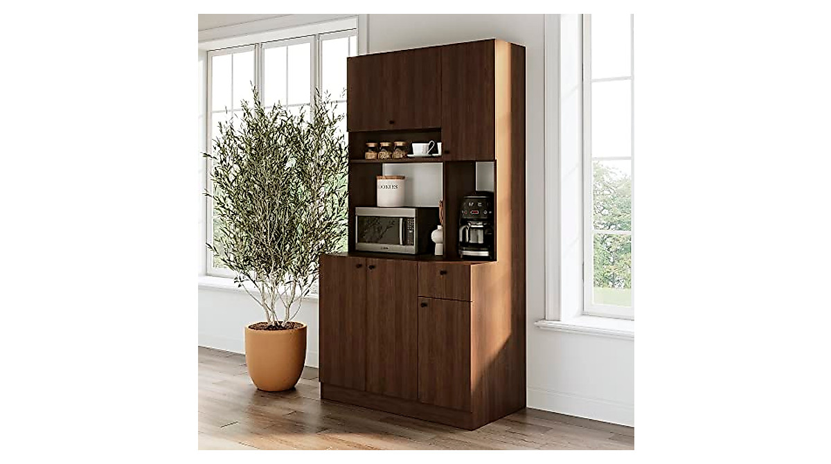 Living Skog Kitchen Storage Cabinet – Microwave & Pantry Cart