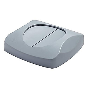 Rubbermaid Commercial Products Untouchable Trash/Recycling Swing Lid, Gray, Compatible with 23-Gallon Untouchable Containers