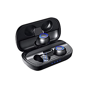 TBIIEXFL Headset Touch Function with Charging Box Stereo Headphones in-Ear Built-in Microphone Headphones Sports Subwoofer