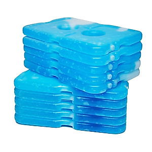 Healthy Packers Ice Packs for Lunch Bags - Original Cool Pack | Slim & Long-Lasting Reusable Ice Pack for Lunch Box, Lunch Bag and Cooler | Freezer Packs for Coolers (Set of 10)