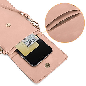 AnsTOP Crossbody Phone Purse for Women, Lightweight Shoulder Wallet PU Leather Phone Case Bag