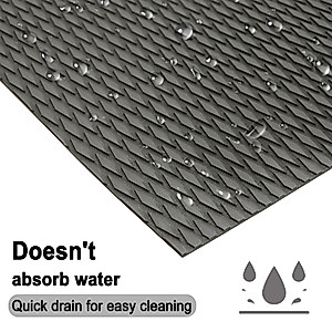 HZshark Boat Flooring EVA Foam Boat Decking Universal DIY Surfboard Traction Pad Non-Slip Grip Mat Self-Adhesive 94.5"x21.6" Trimmable Sheet for Fishing Boat Kayak Yacht RV, for Jet Ski, for Jon Boat