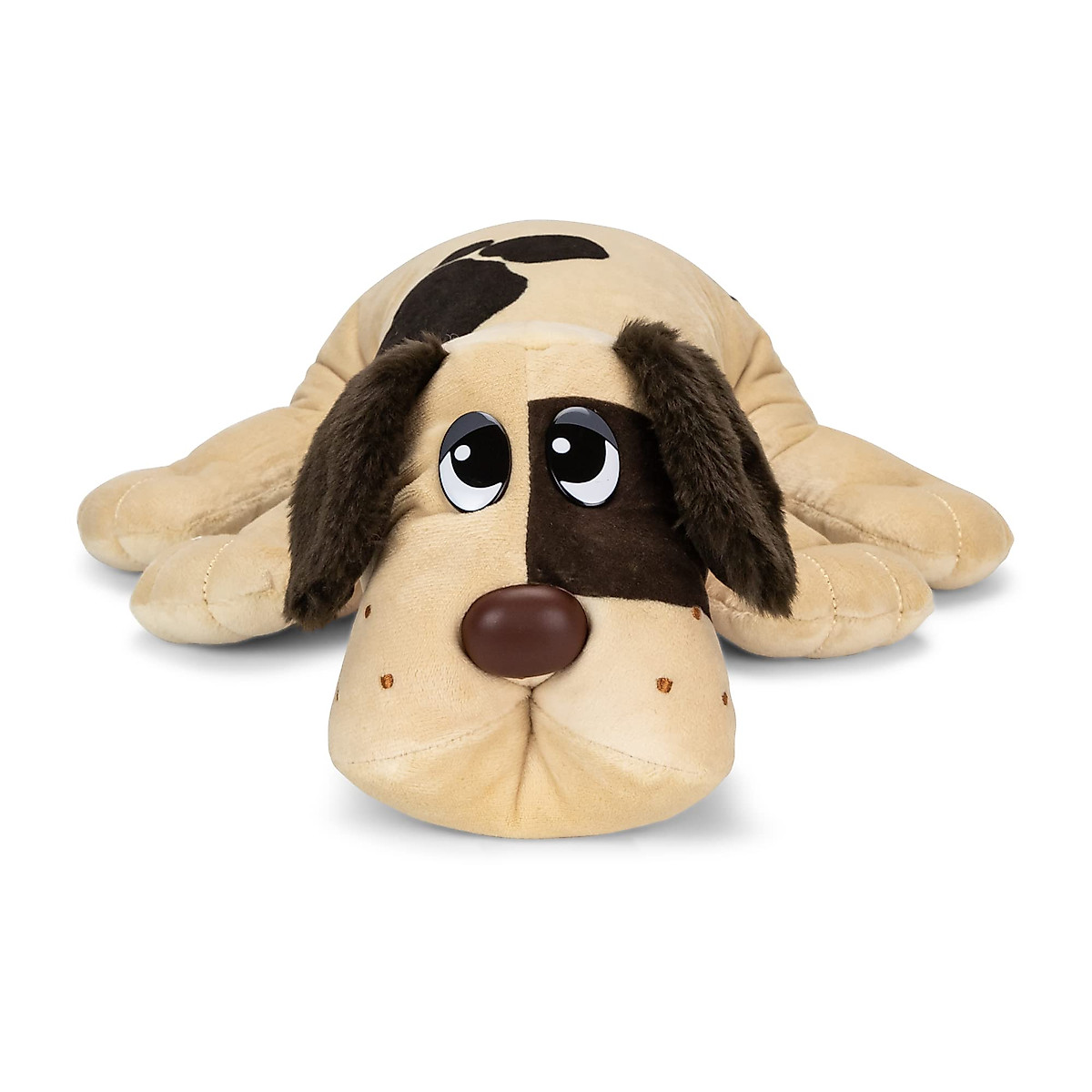 Pound Puppies Classic Plush - Light Brown with Brown (Short Fuzzy Ears)