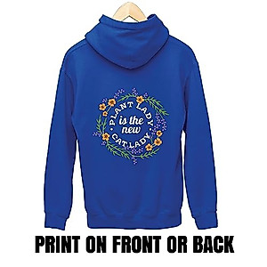 Cactus Succulent Plant Cat Lover Idea for Plant Lady New Cat Lady Black and Muticolor Unisex Hoodie