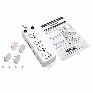 Tripp Lite Safe-IT Medical-Grade Power Strip, 4 15A Hospital-Grade Outlets, 7ft. Cord, UL 1363A, (PS-407-HG-OEM)