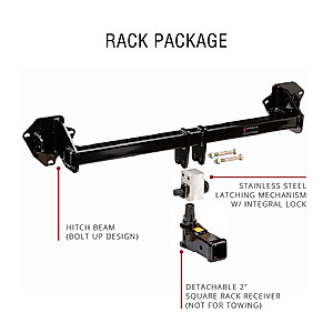 Stealth Hitches Receiver Hitch Rack Package - Compatible with 2017-2025 Tesla Model 3 - The Hitch Made to be Hidden