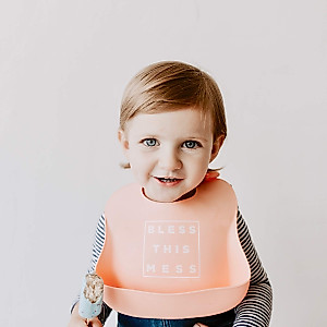 Simka Rose Starting Solids Foodie Gift Pack - Silicone Baby Spoons, Soft Bibs, Baby Food Freezer Tray & Suction Bowl and Spoon set - Baby Necessities Must Have First Time Mom