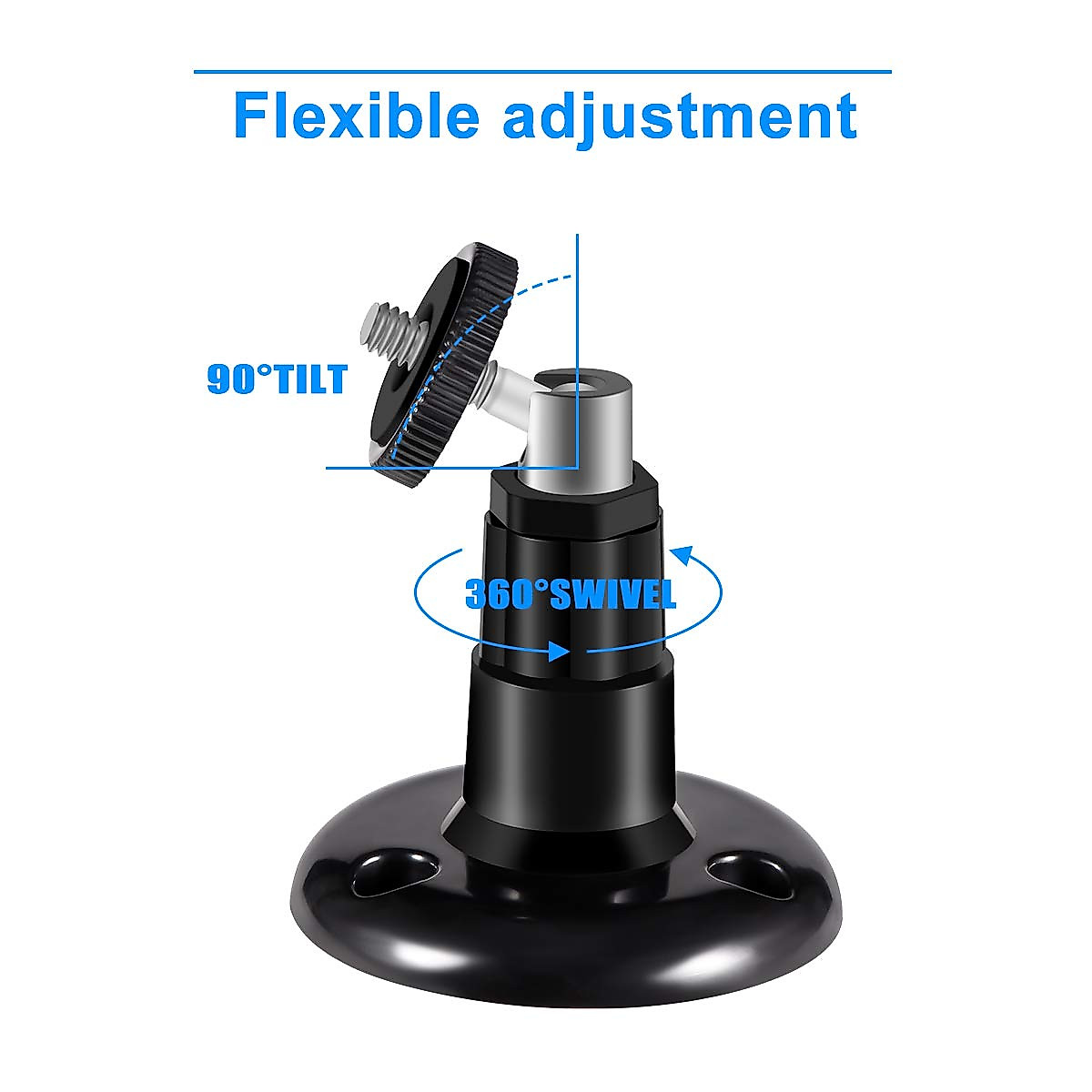 3rd & 4th Gen Blink Outdoor Camera Mounts, Aotnex All-New 360 Degree Adjustable Cover Surveillance Wall Mounts for Blink Outdoor Indoor Home Security Camera System (3 PCS, Black)