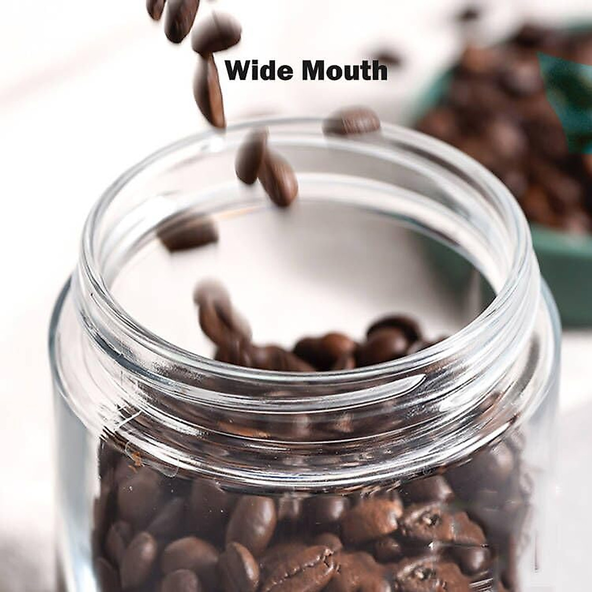 2 Pack Glass Jars with Screw Lids for Salad Dressing, 10oz Overnight Oats, Condiment Sauce, Baby Food Kids Snacks, Meal Prep Container, Canning Spice Wide Mouth Leak Proof Storage Airtight Containers