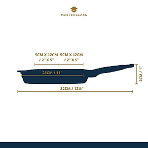 MasterClass Cast Aluminium Induction-Safe Non-Stick All-in-One Frying Pan, 32 cm (12.5")