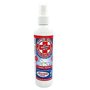 Ring Out for Pets: Control & Help Ringworm | Clean Pets Skin & Paws | Recovery & Itch Relief Calming Spray for Dog, Cat, Guinea Pig, Small or Large Animals/Pet. 8 oz Spray Bottle