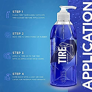 GYEON Quartz Q² Tire - Ultimate Sio2 Ceramic Coating For Tires - Extreme Durability - Car Detailing - UV Protection - Ultra Long Lasting - Luxury Tire Coating - Use With Tire Cleaner and Wheel Cleaner