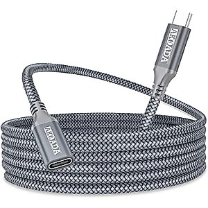 AkoaDa USB C Extension Cable 5FT/1.5M [100W 10Gbps], USB-C 3.2 Extension Cable USB C Extender Cable 4K Video,Compatible with Oculus Link Thunderbolt 3 MacBook Pro/Air, iPad Pro 2020, More