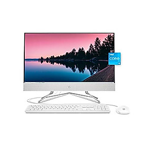 HP All-in-One Desktop PC, 11th Gen Intel Core i3-1115G4 Processor, 8 GB RAM, 512 GB SSD Storage, Full HD 23.8” Display, Windows 10 Home, Remote Work Ready, Mouse and Keyboard (24-dp1250, 2021)