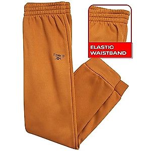 Reebok Boys' Jogger Set - 2 Piece Active Fleece Long Sleeve Hoodie Sweatshirt and Jogger Sweatpants for Boys (Sizes: 4-10), Size 8, Meerkat