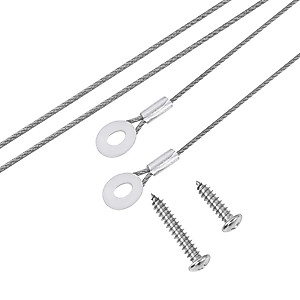 Iparts Stainless Steel Cooler Lid Strap Replacement for Igloo Coolers and Coleman Coolers, Set of 2