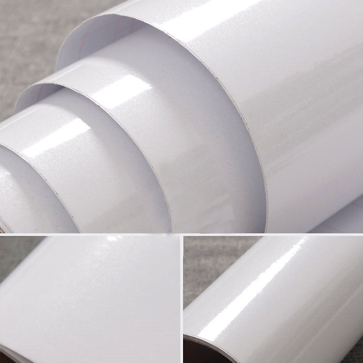 YIZUNNU White Self Adhesive Contact Paper 24x98 Inch,Vinyl Peel and Stick Roll Wallpaper Wall Stickers for Kitchen Cabinets Furniture Film Home Wall Decoration