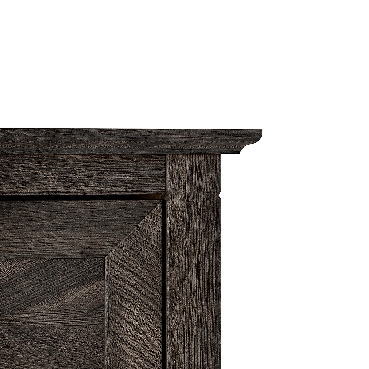 Bush Furniture Key West 2 Drawer Lateral File Cabinet in Dark Gray Hickory | Document Storage for Home Office | Accent Chest with Drawers