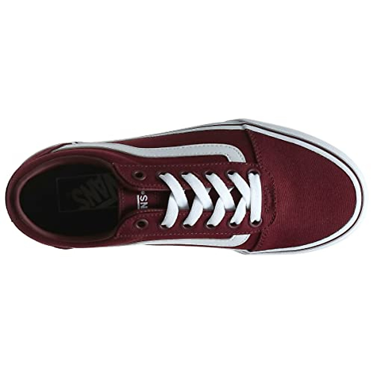 Vans Women's WM Ward Sneaker, Red ((Canvas) Burgundy Olq), 8