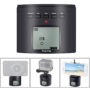 Suptig Tripod Mount Camera Tripod Mount Electric 360 Degree Tripod Head Compatible for Phone, Gopro, DJI osmo, Insta 360 and Digital Cam