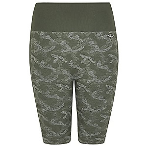 Everlast Women's Camo Cycling Shorts Dark Olive 4