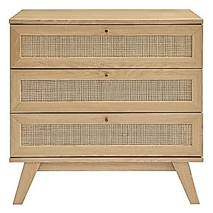 Modway Soma 3-Drawer Dresser in Oak, 31 x 18.5 x 30