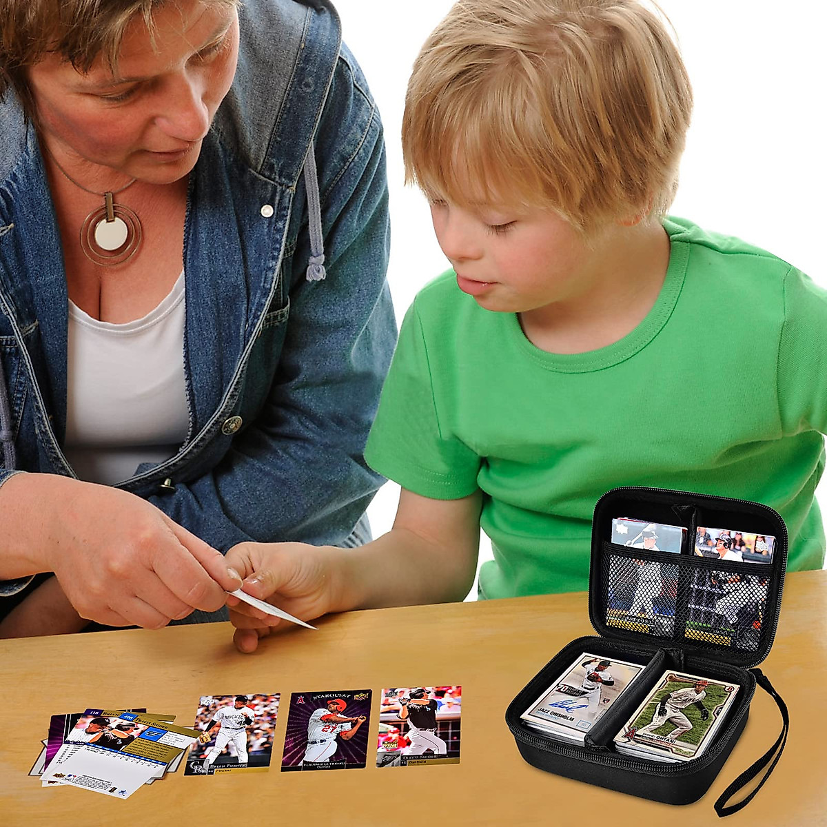 Card Case Holder for PM Cards, Cards Storage Box Holds up to 450+ Game Cards, Hard Travel Playing Card Organizer for PM/TCG/MTG/C.A.H, with Removable Dividers and Hand Strap (Bag Only)