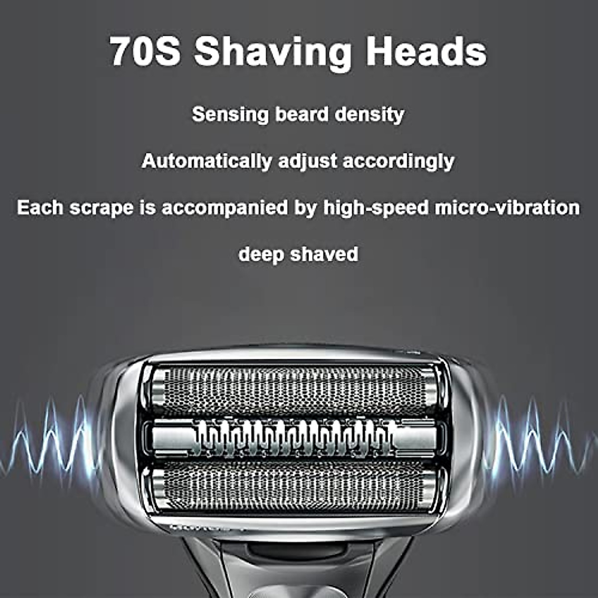 Aijen 70s Shaver Replacement Heads - Compatible with braun Series 7 Replacement Heads - Compatible with 720, 750CC, 760CC, 765C etc.