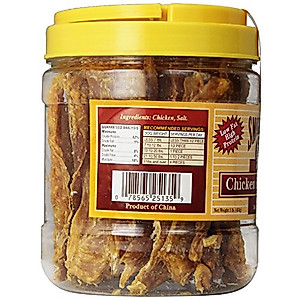 Smokehouse 100-Percent Natural Chicken Breast Strips Dog Treats, 1-Pound