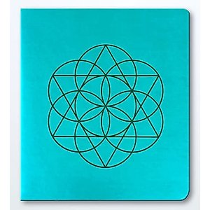 InnerGuide Undated Yearly Wellness Planner - Daily Weekly & Monthly Organizer & Appointment Book - Goal Setting - Journal - Faux Leather Cover - “8” x 9” - Turquoise