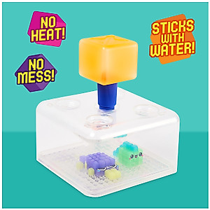 Pixobitz, Exclusive Neon Studio with 600 Water Fuse Beads, Decos and Accessories, Makes 3D Creations with No Heat, Arts and Crafts Kids Toys