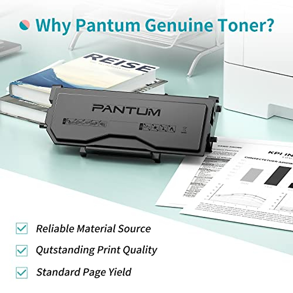 Pantum Laser Printer All in one Monochrome Multifunction Black and White Printer 40ppm,Auto Duplex,Copy＆Scan,Network and USB Only, BM5100ADN
