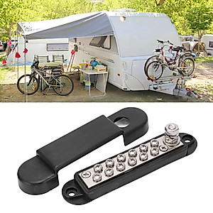 Power Distribution Terminal Blocks with Low Resistance and Good Conductivity, Removable Housing, Flame Retardant, for Car, Caravan, Yacht, Catamaran and Marine Power Systems