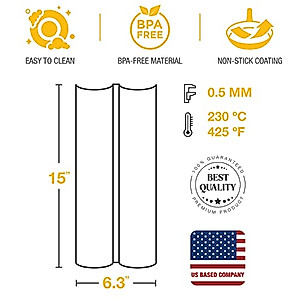 Eparé Baguette Pan for Baking - 15" x 6.5" Nonstick Bread Pans for Homemade Bread - Long Italian Bread Pan & French Bread Baker's Tray - Baquette Baking Pan Tool (US Company)