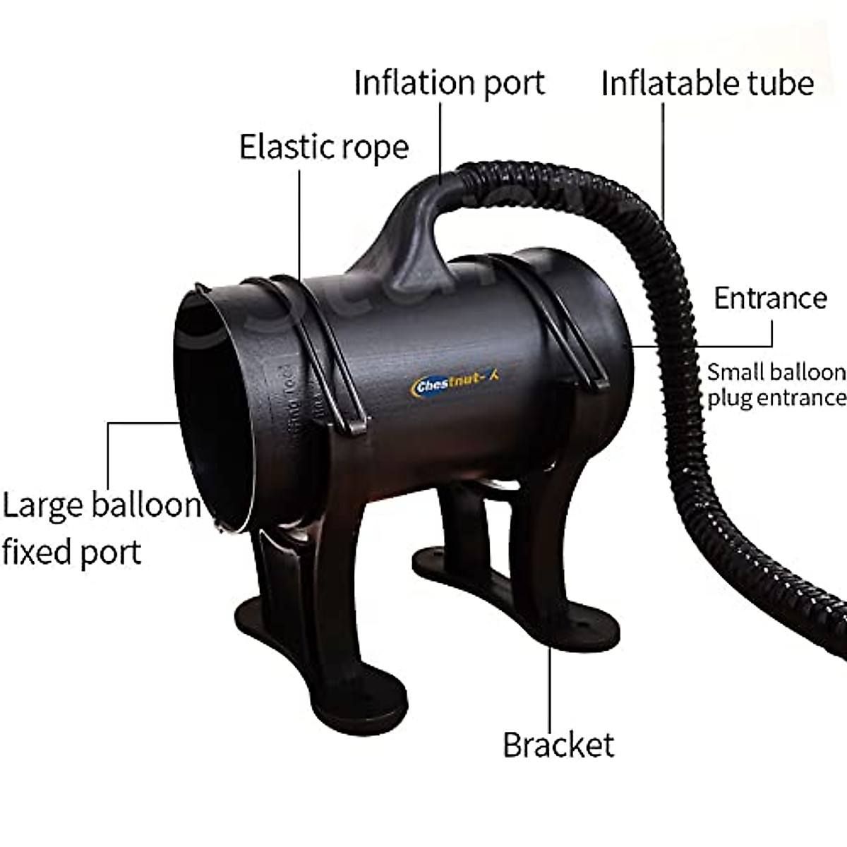 Chestnut-YX Balloon Stuffing Tool Machine Filling Kit Expander Extractor, for Rose Bouquet DIY Bouquets Wedding Christmas Birthday Party Gift Art Balloons Decoration Supply, 20x11x19cm