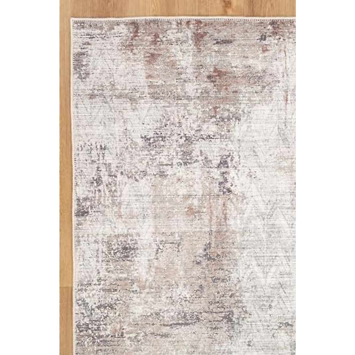 Home Culture Machine Washable Contemporary Area Rug, Low Pile for Livingroom, Dining, Kitchen, Office, Non Shedding, Pet Friendly (8'8''x12