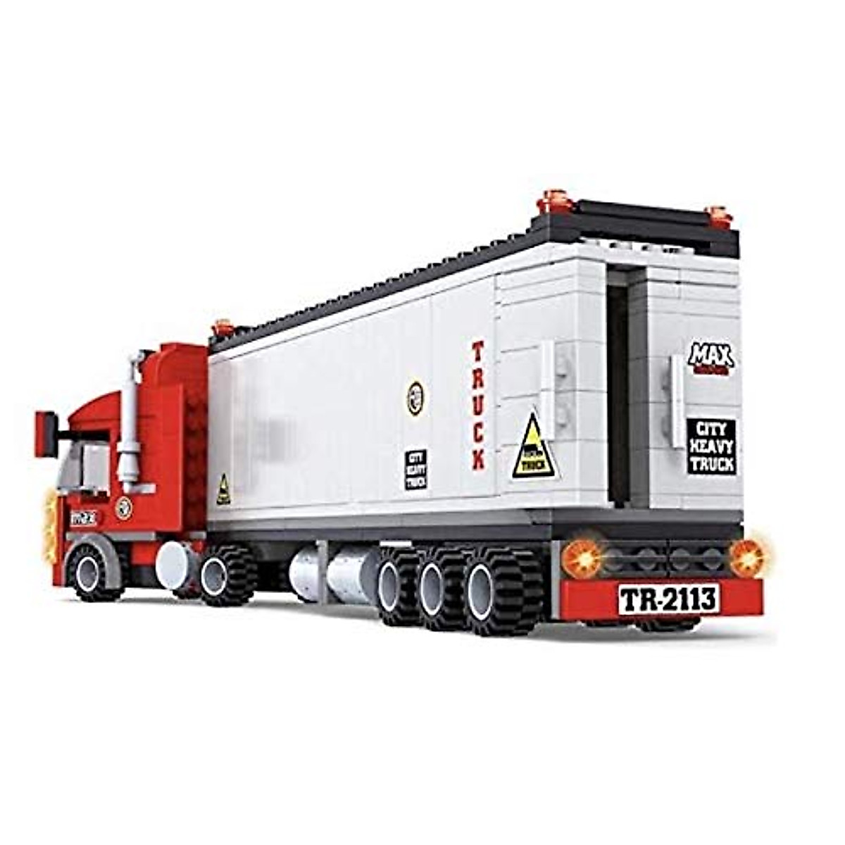 General Jim's Semi Truck Building Blocks Nicely Detailed Realistic Toy Truck Modular Building Block Bricks Model Truck or Toy Set Brick Truck for Teens and Adults