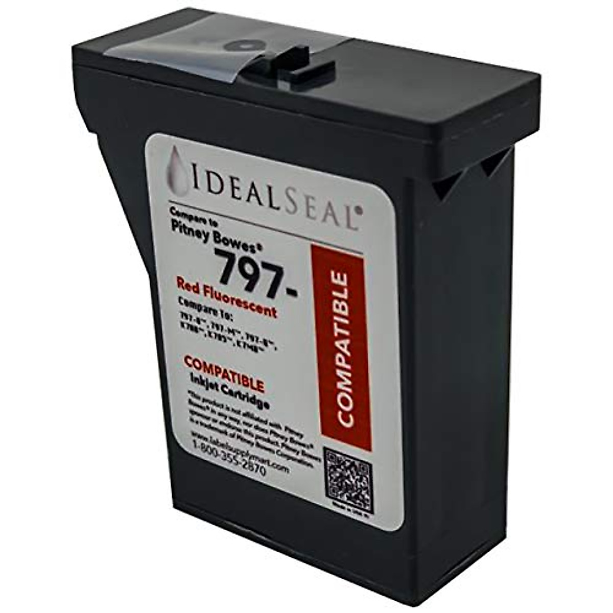 PB k7mo Compatible Red Ink Cartridge + (100 Labels) mailstation2 PB 797 PB k7m0 Ink Cartridge k700 Ink Cartridge Mailstation 2 Ink for pb k7mo