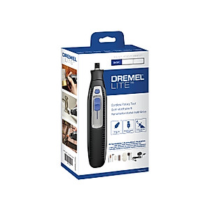 Dremel Lite 7760 N/10 4V Li-Ion Cordless Rotary Tool Variable Speed Multi-Purpose Rotary Tool Kit, USB Charging, Easy Accessory Changes - Perfect For Light-Duty DIY & Crafting