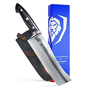 Dalstrong Nakiri Knife - 7 inch - Centurion Series - Premium Swedish High Carbon Stainless Steel - G10 Handle - Vegetable Knife - Sheath Included