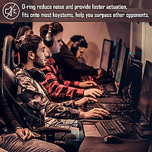 Braylin 150Pcs Mechanical Keyboard Silicone O-Ring Ultra-Quiet Switch Dampener, for Cherry MX Key Switch Keyboards Dampers